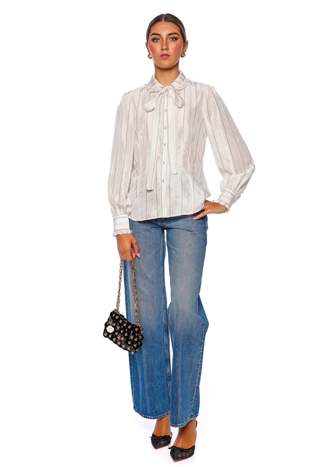 Vedra Long Sleeve Silk Blouse